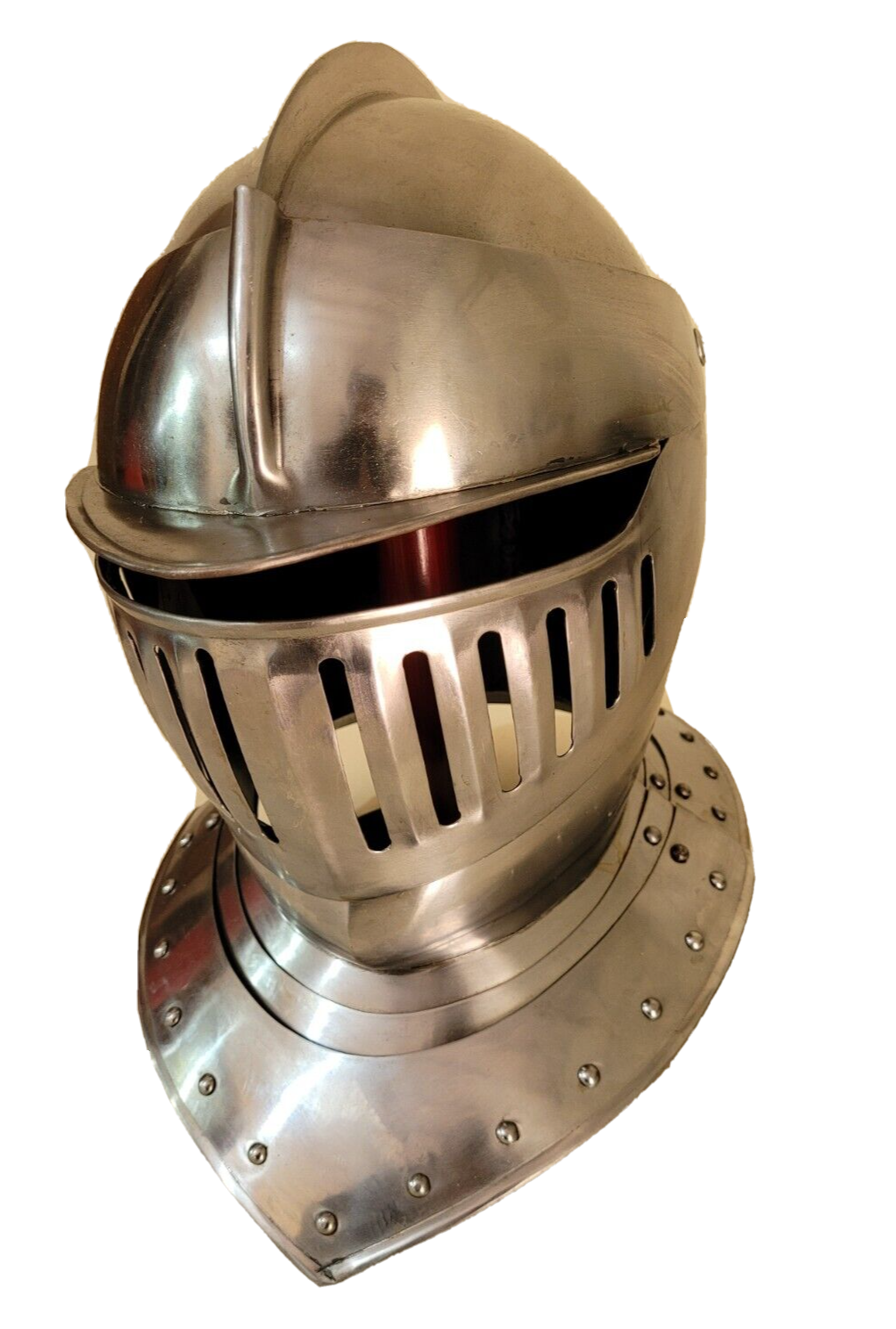 Medieval European Knight Close Helm with visor Armour Helmet SCA Larp ...