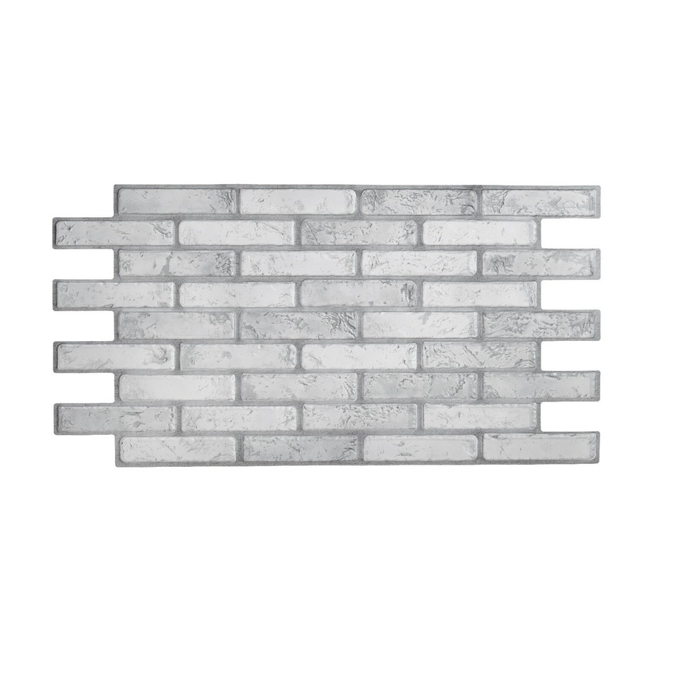 Stone Brick Effect PVC Plastic Wall Covering Panels Decorative Cladding ...