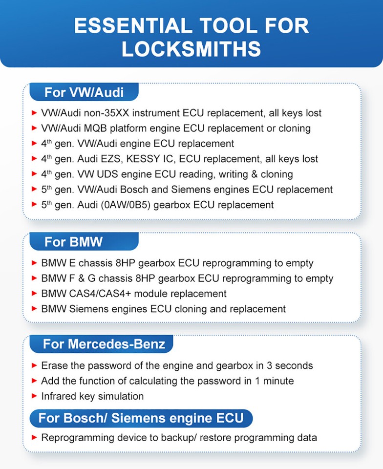 LAUNCH X431 X-PROG 3 Smart Keys Remote IMMO Car Key Programmer ...