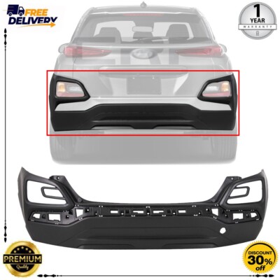 Rear Bumper Cover Textured For 2018-2021 Hyundai Kona HY1100230 ...