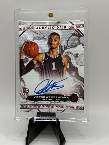2023-2024 Topps Motif Acrylic Drip Victor Webanyama Rc Auto /5 | eBay
