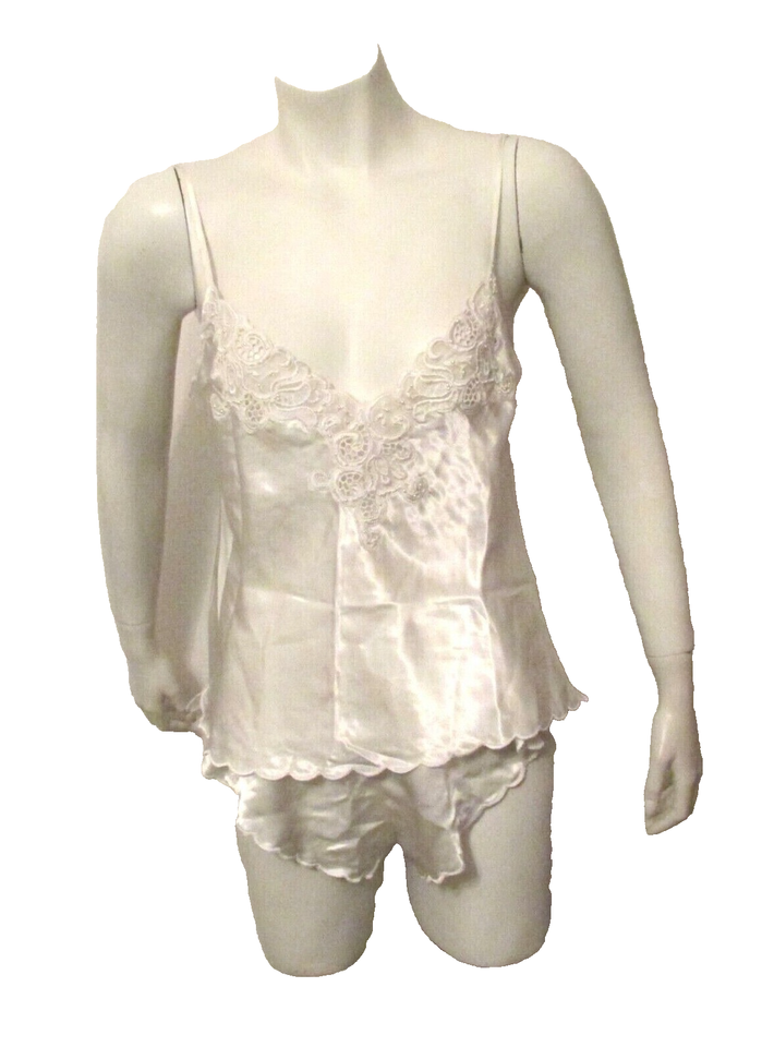 Victoria's Secret Gold Label 2pc Pajama Set Cami Top Flutter Pantie ...