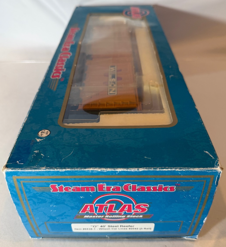 🚂RARE! "O" 40' Steel Reefer Car #8538-1 Wilson Car Lines #2042 (3 Rail ...