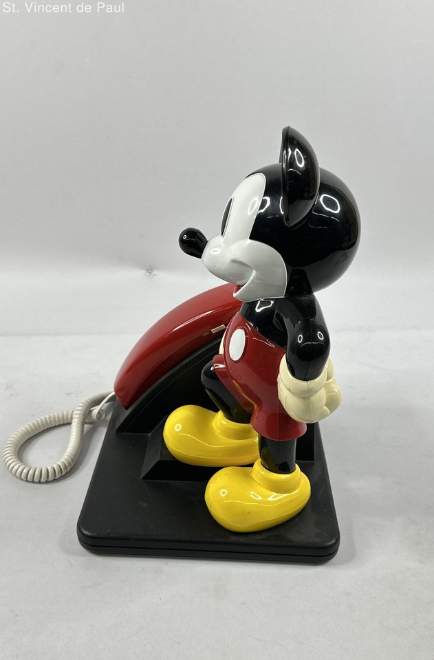 Disney Mickey Mouse Push Button Landline Telephone. 14" Tall | eBay