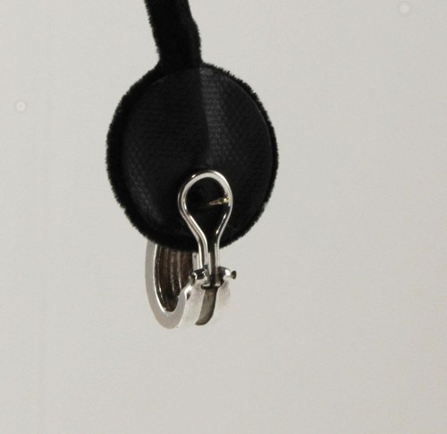 TIFFANY & CO. T&CO ATLAS 925 STERLING SILVER 18K YELLOW GOLD HOOP OMEGA ...