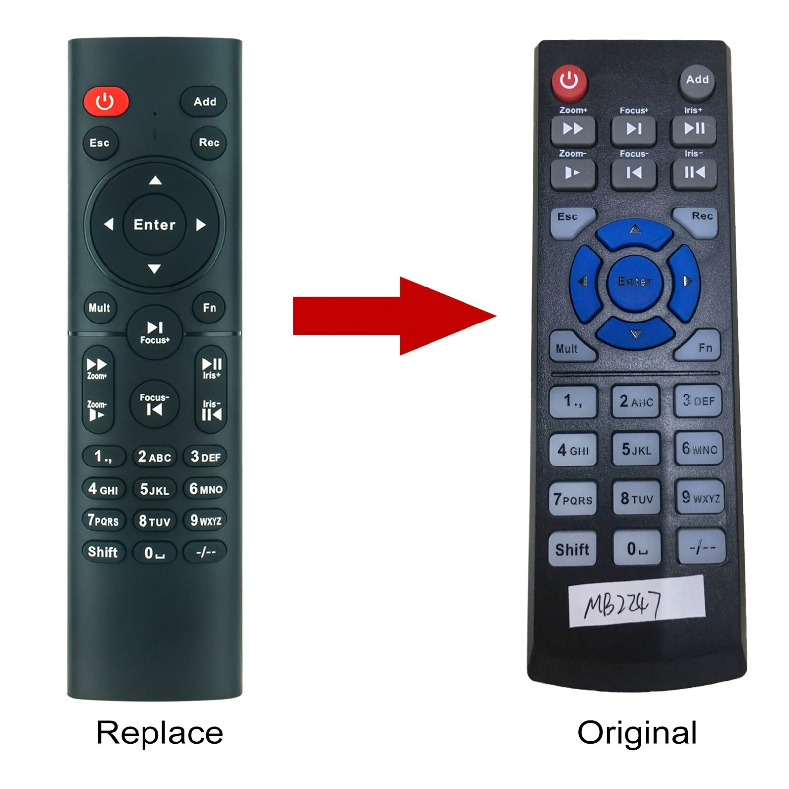 LHV2000 Replace Remote for Lorex DVR LHV1000 DNR200 DNR300 LHV1008 ...