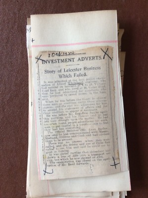 H1g Ephemera 1920s Law Report Leicester Alfred Whitfield Engineer | eBay UK