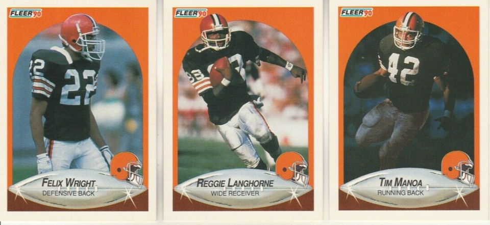 (12) 1990 Fleer Cleveland Browns (12 Card Team Lot) See Scans! | eBay
