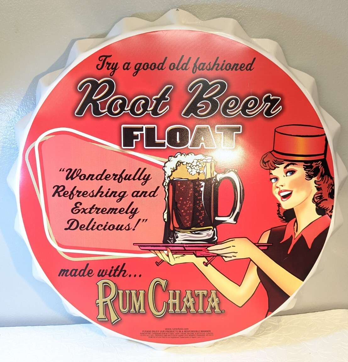 Rumchata Sign Rum Chata W/shot Glasses