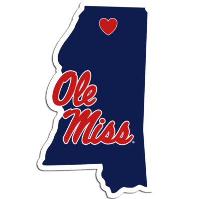 Mississippi Ole Miss Rebels Weather Resistant Vinyl Die Cut Sticker ...