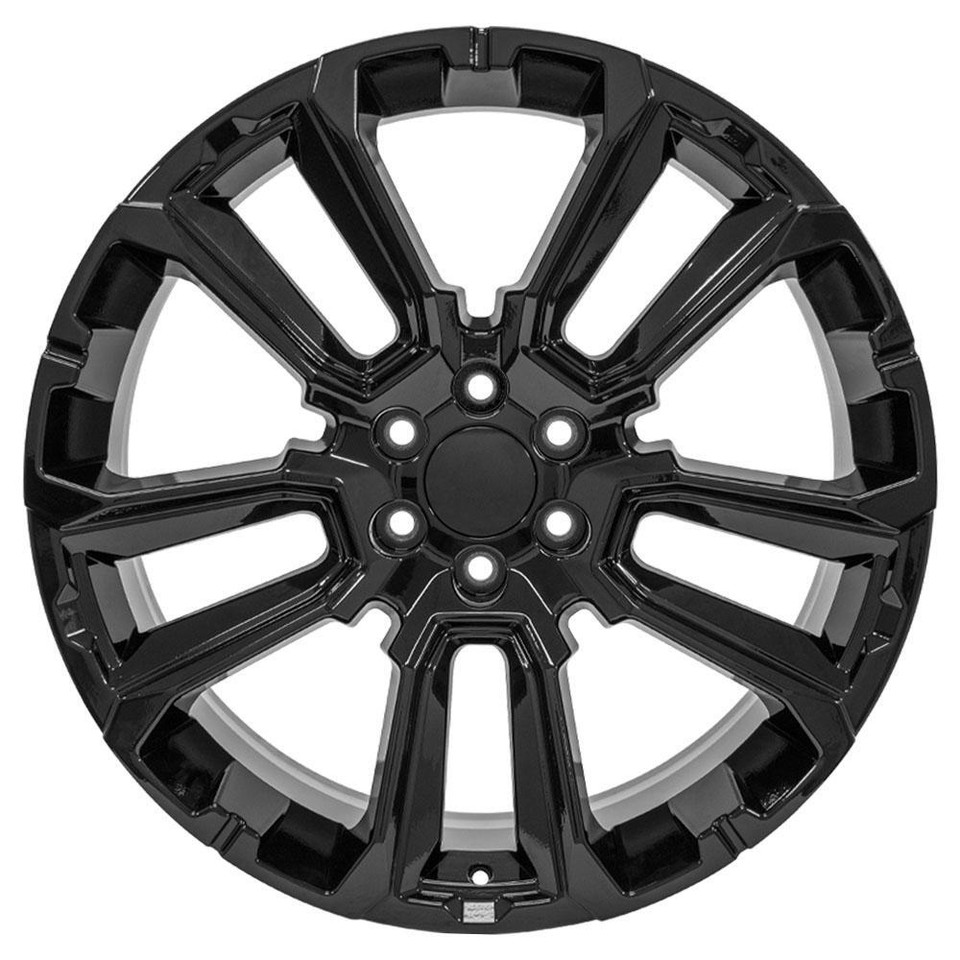 Black 24" Wheels 305/35r24 Tires & TPMS Fit Cadillac GMC Chevy ...