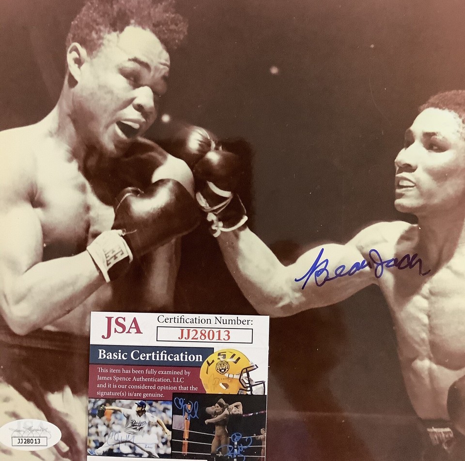 Beau Jack Signed Photo 8x10 Boxing Gloves HOF Autograph Ring JSA COA ...