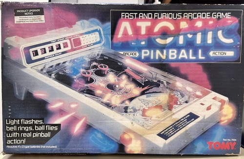 USED VINTAGE 1979 TOMY 7054 Atomic Arcade Electronic Pinball Machine COMPLETE | eBay