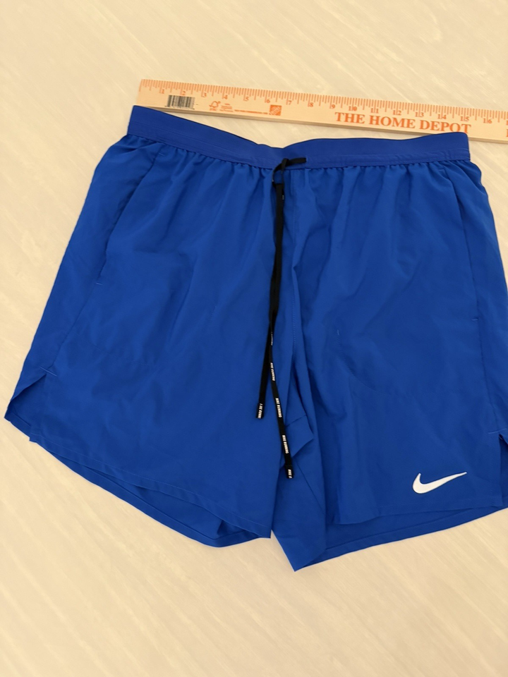 MENS L LARGE NIKE FLEX STRIDE RUNNING SHORTS 5" 2in1 ROYAL BLUE CJ5467 ...