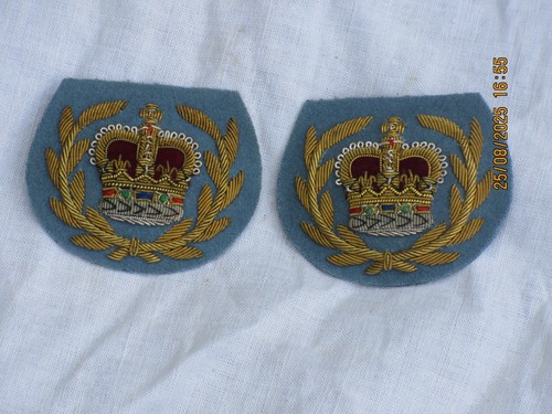 No. 1 Dress Arm Badge: Warrant Officer 2, On Blue, 55x70mm, NSN: 973 ...