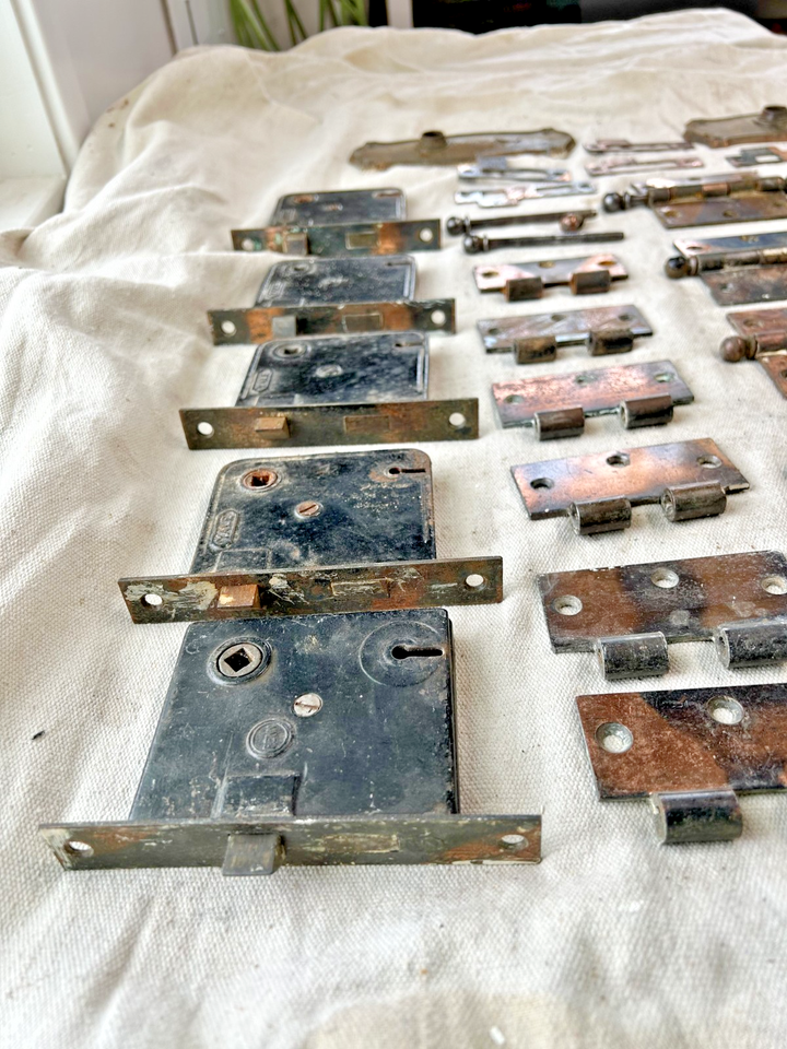 Copper Oxide flashed japanned finish hardware lot -30 pieces | eBay