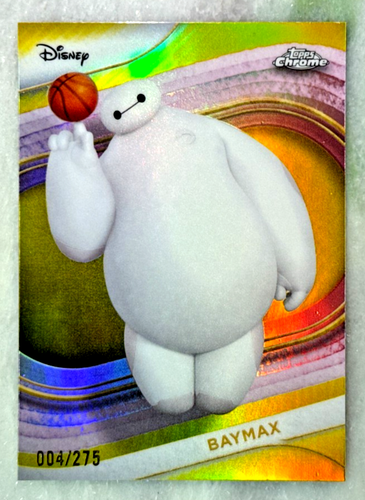 Baymax 2025 Topps Disney Chrome Yellow Refractor Card-#04/275 Big Hero 6 | eBay