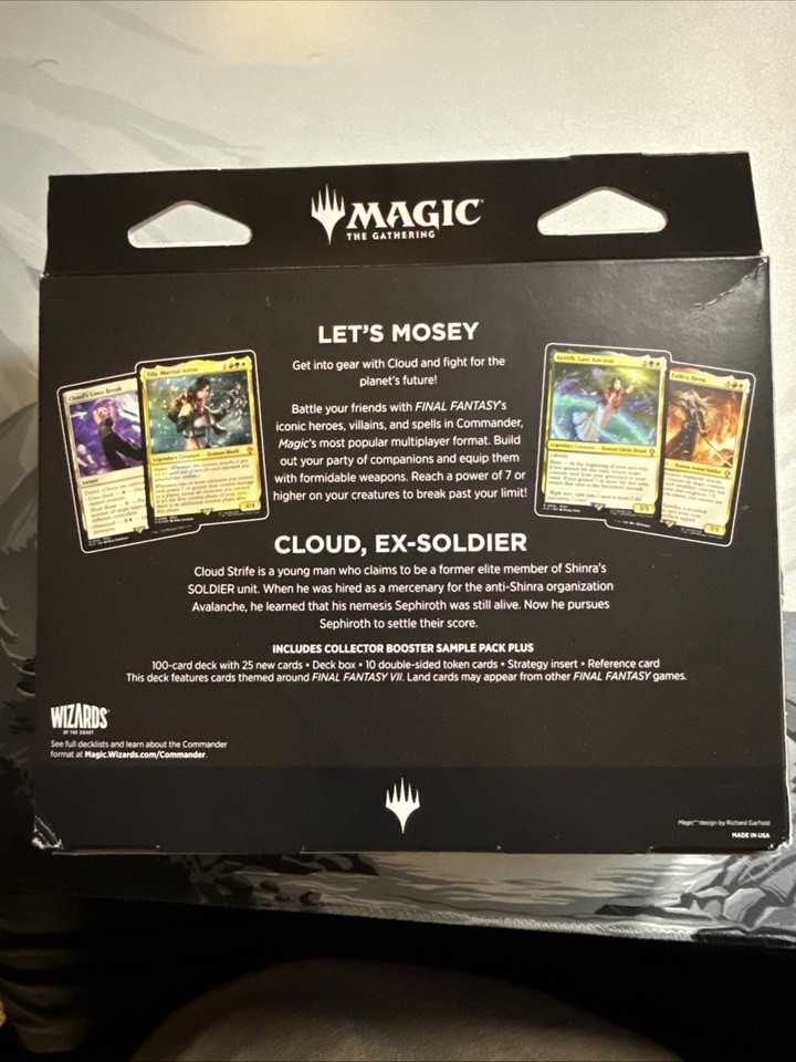 Magic: The Gathering Final Fantasy Cloud Commander Deck 'Limit Break ...