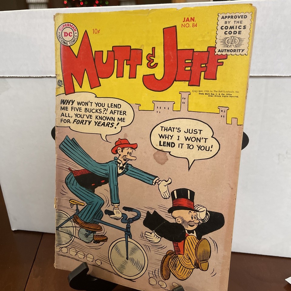 10 Golden Age 10 Cent Comic Lot, Dell, DC, Disney, Porky Pig, Mutt Jeff ...