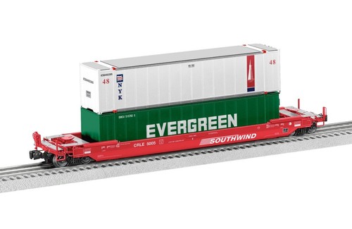 LIONEL SOUTHWIND HUSKY STACK CAR 6-84867! O SCALE DOUBLE INTERMODAL ...
