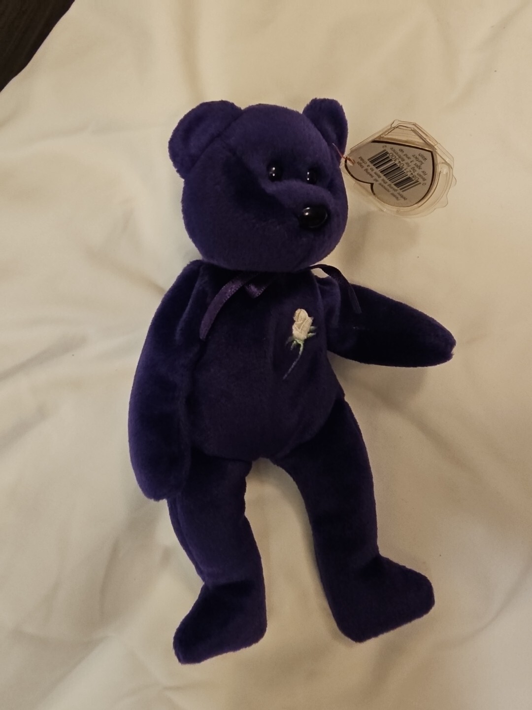 VERY RARE 1st EDITION PRINCESS (Diana) Bear 1997 Ty Beanie Baby!!! PVC ...