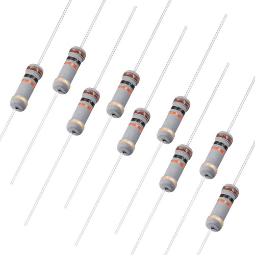 100pcs 1W 10K Ohm Carbon Film Resistor 5% Tolerance 4 Color Bands | eBay