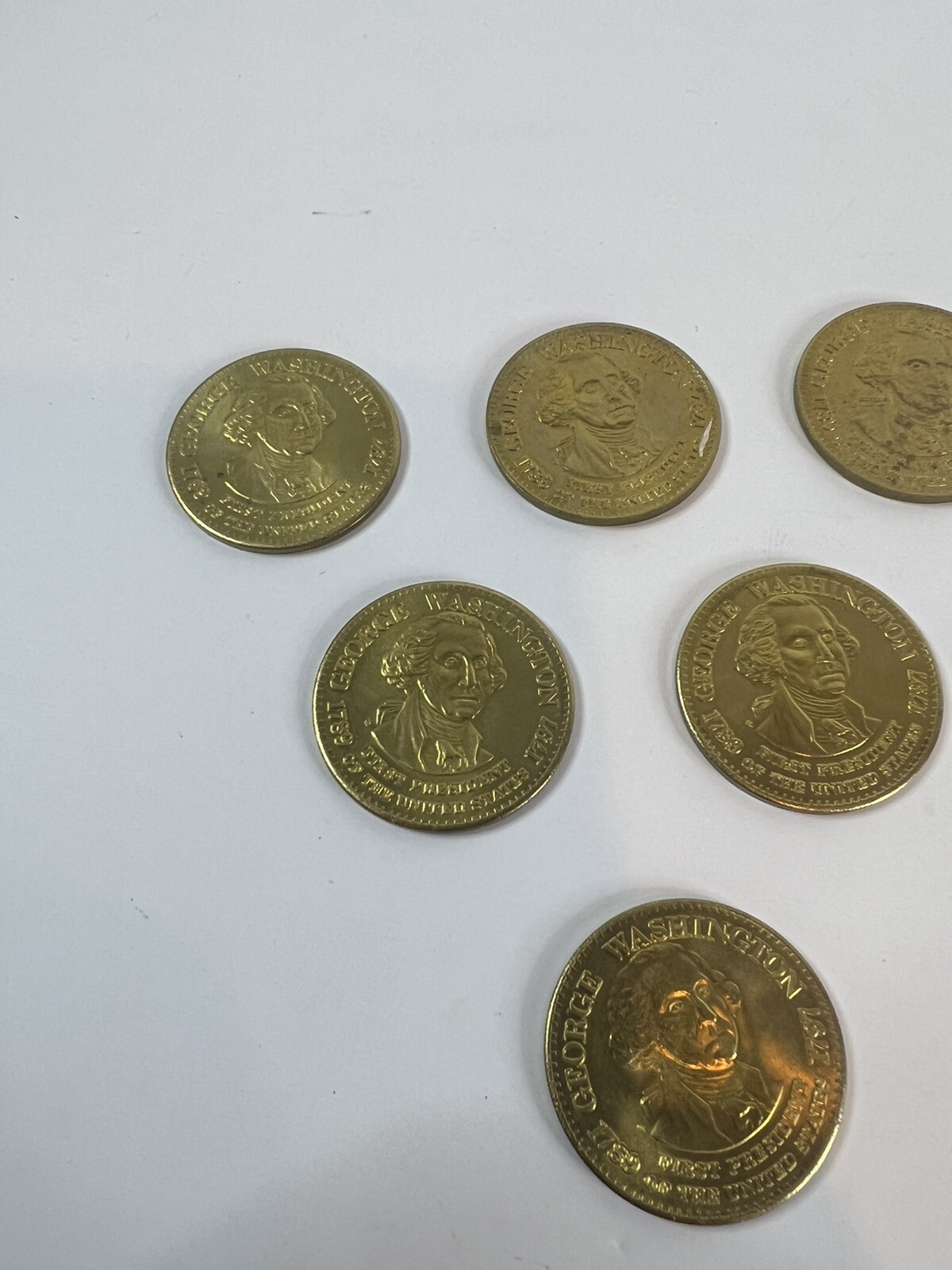 Vintage US President 1 Inch Coin Token George Washington Lot Of 7 | eBay