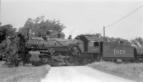 AT&SF Santa Fe locomotive, engine no. 1079, type 2-6-2 OLD TRAIN PHOTO ...