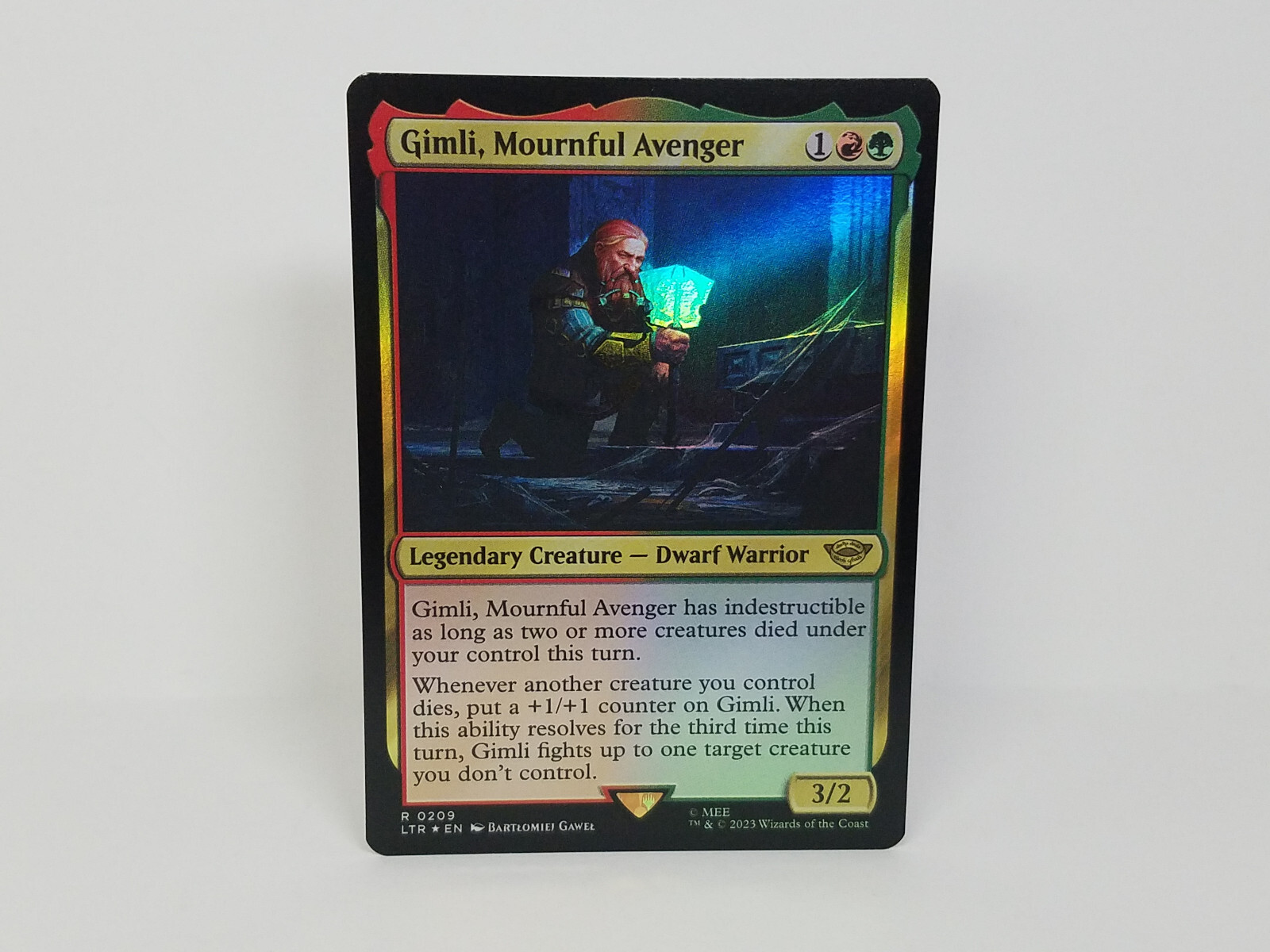 MTG Universes Beyond: LTR (0209) Gimli, Mournful Avenger - Foil ...