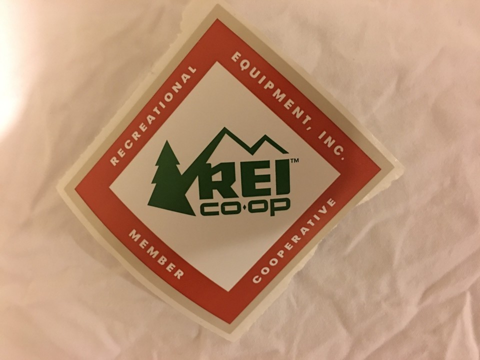 NEW REI Co-op Decal Sticker MEMBER Coop Hike Outdoor Official Diamond ...