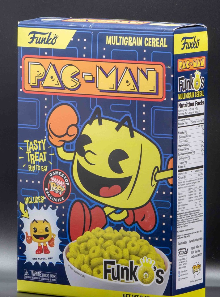 Funko's Pac-Man Cereal Box GameStop Exclusive Funko Pocket Funko Pop | eBay