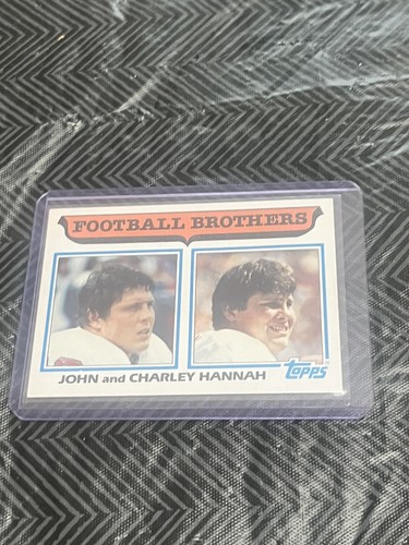 1982 Topps Set JOHN & CHARLEY HANNAH FOOTBALL BROTHERS #267 PATS BUCS ...