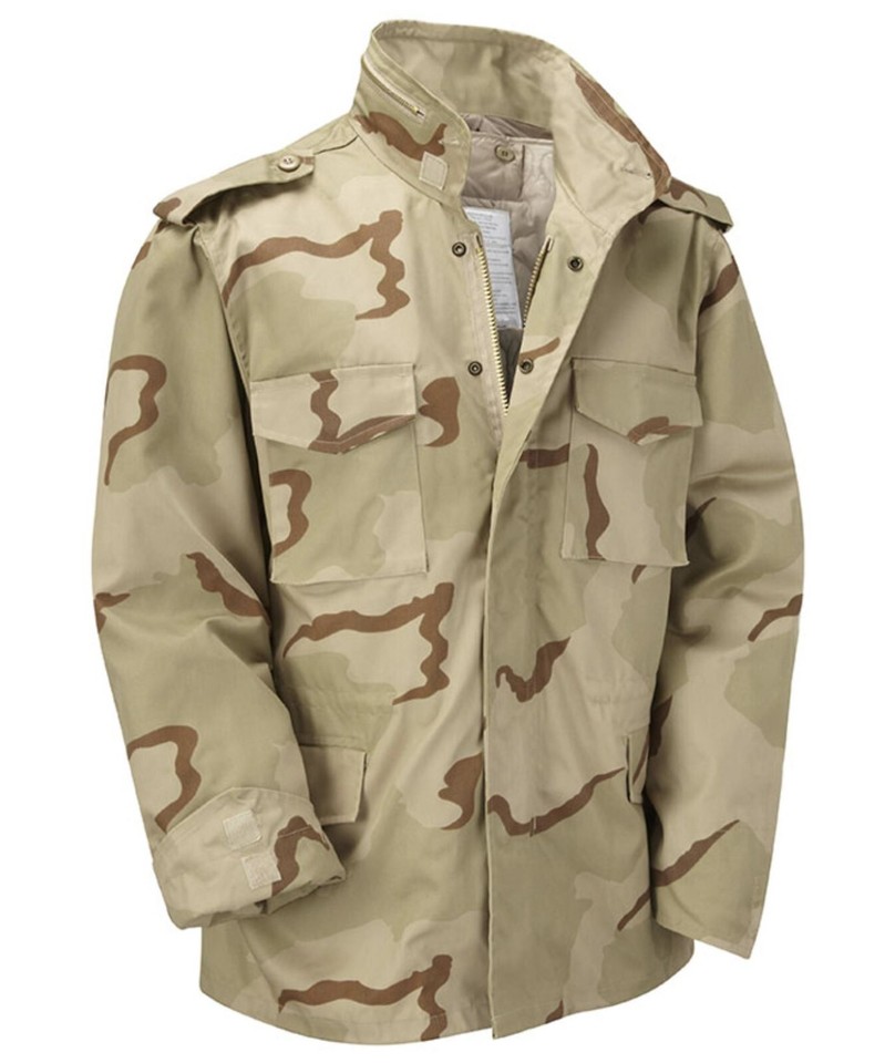 Rothco 8482 M-65 Insulated Field Jacket w Liner, 3 Color Desert, Medium ...