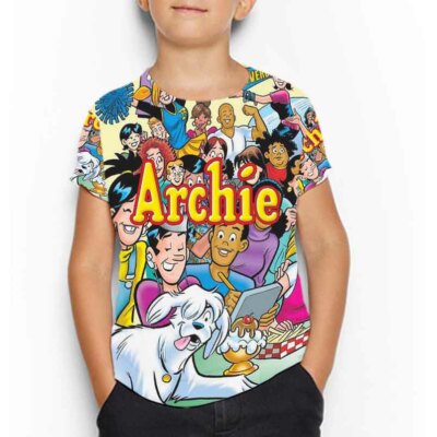 Kids Tshirt Archie Comics T-Shirt Fullprint Polyester Material | eBay
