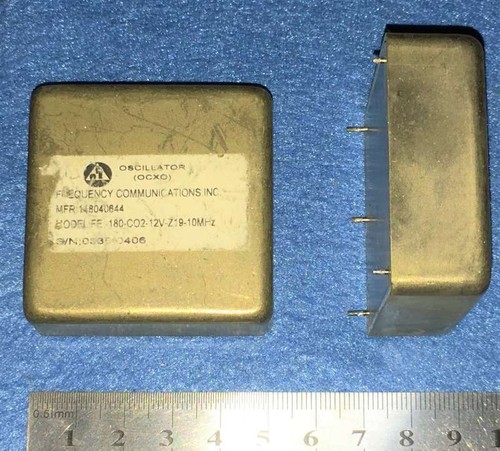 Used FEI FE-180 OCXO 10MHz sinewave+12V EFC High stability vs temp-up ...
