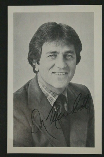 Dandy Don Meredith (d.2010) Dallas Cowboys SMU Signed Autograph 4x6 ...