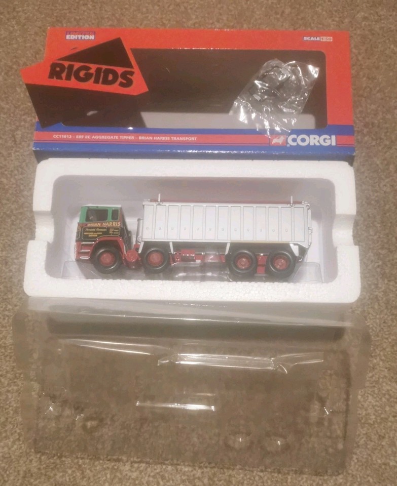 Corgi CC11913 Brian Harris Transport- ERF EC Aggregate Tipper, See ...