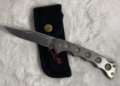 VINTAGE BUCK 560 TITANIUM FOLDING LOCK BLADE KNIFE | eBay