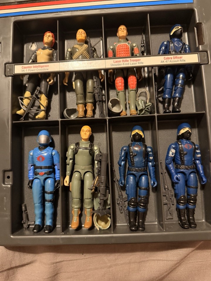1982 GI Joe Lot ARAH Collector Case straight arm file cards | eBay