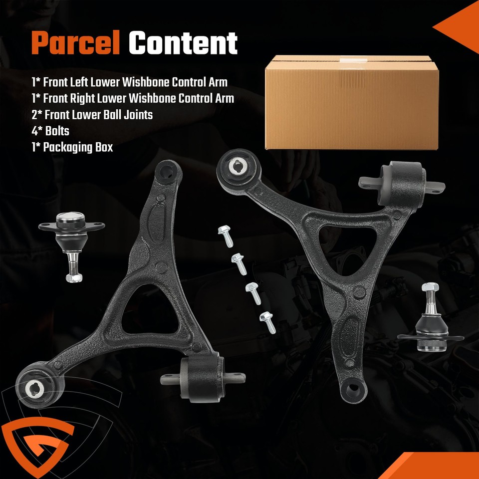 Rh + Lh Front Lower Suspension Wishbone Control Arms Fit Volvo Xc90 ...