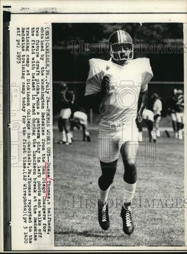 1973 Press Photo Duane Thomas, Washington Redskins Football Player in ...