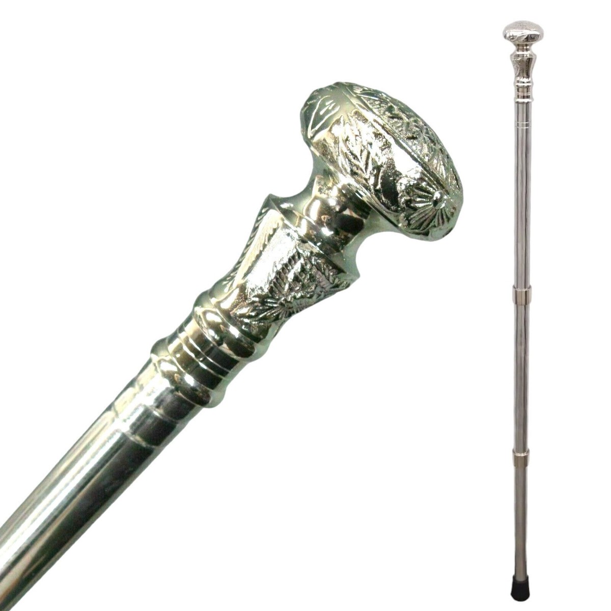 Victorian Walking Stick SouvNear 95.5 Cm Victorian Antique Golden