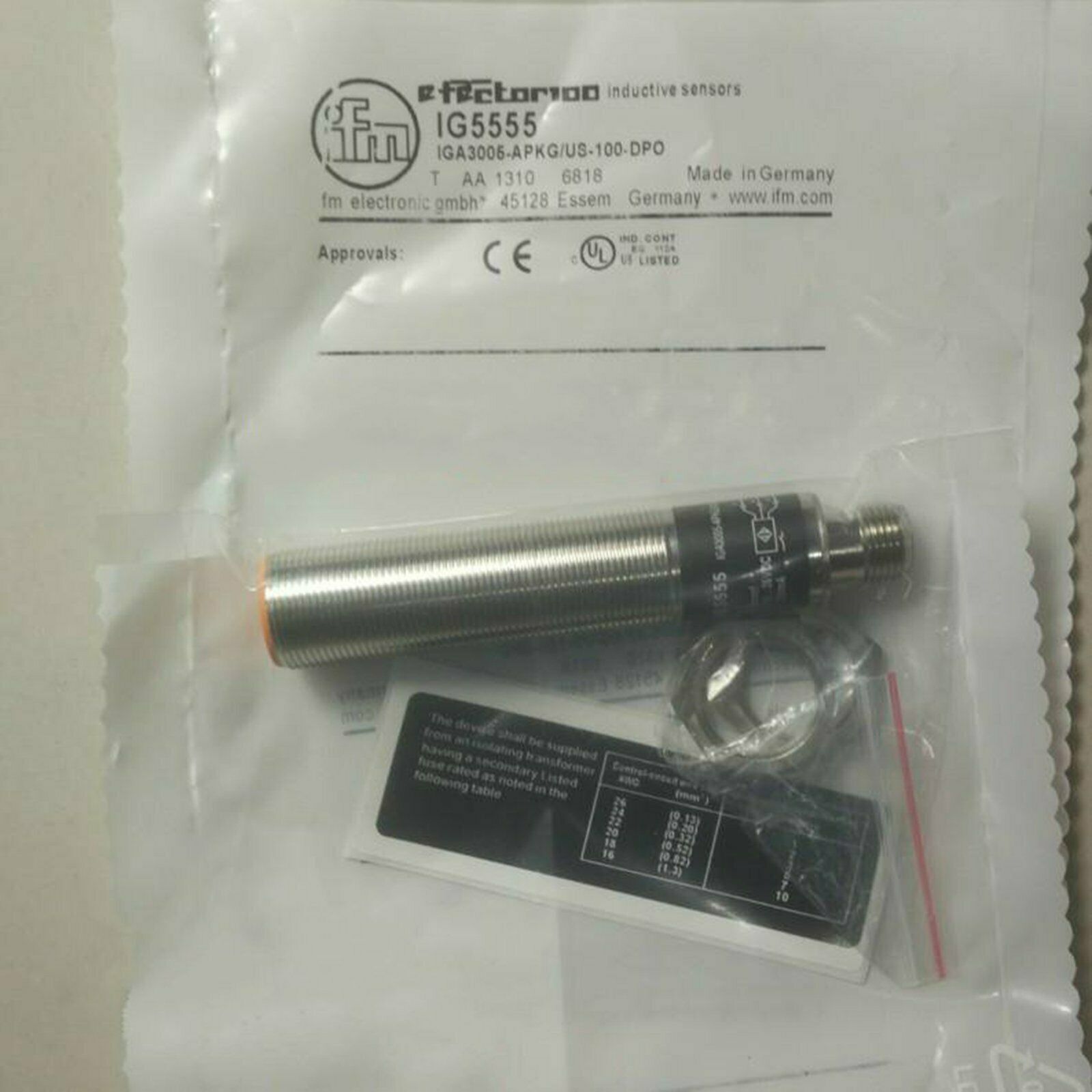 One For IFM New IG5555 Electronic Inductive Proximity Switch Free ...