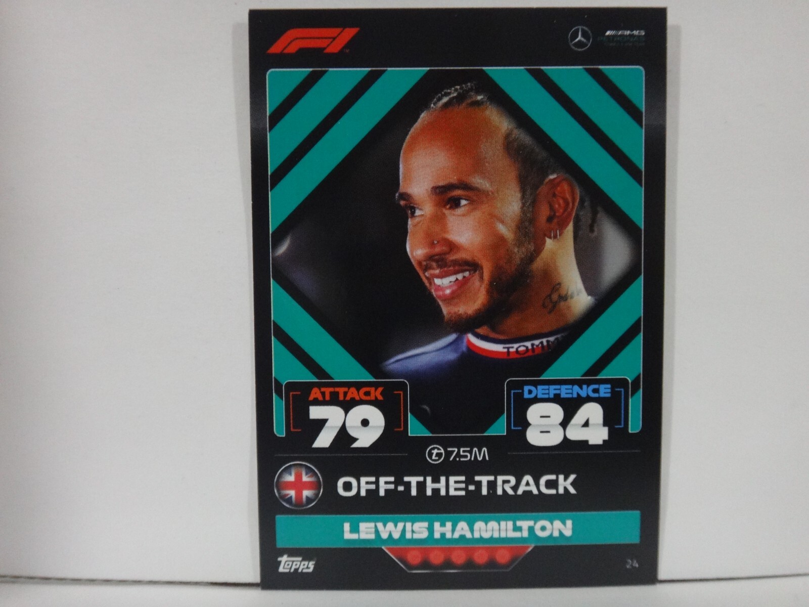 Lewis Hamilton OFF THE TRACK #24 Topps F1 Turbo Attax 2022 Formula 1 NM ...