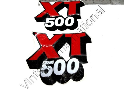 Pour Yamaha XT 500 Bleu Pétrole Fuel Tank Logo Décalque Autocollant ...