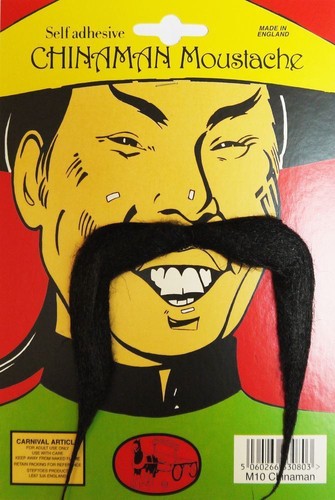 Kung Fu Master Chinese New Year Adults China Man Moustache Fancy Dress ...