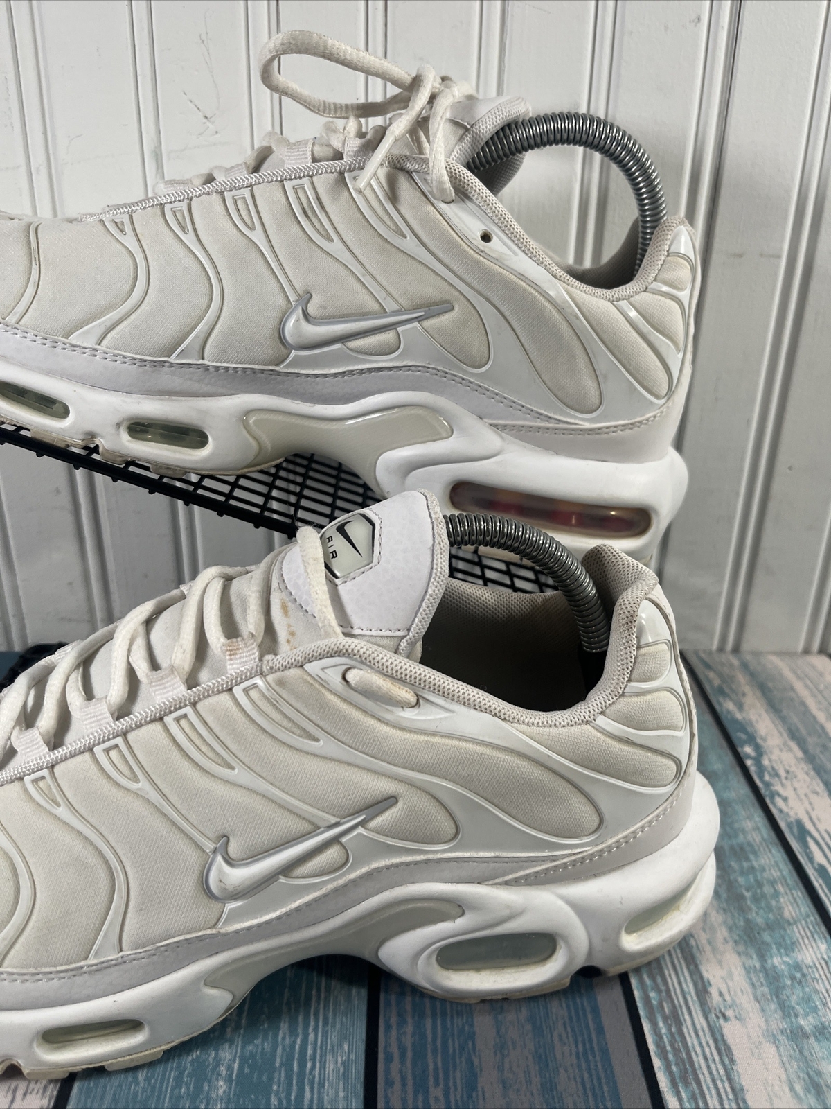 Nike Air Max Plus Tn Triple White Womens Size 11 US R… - Gem