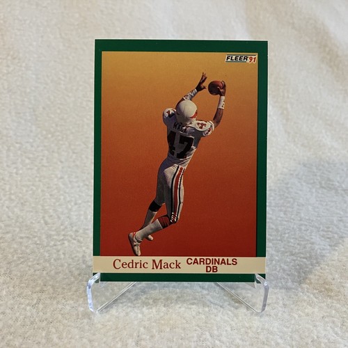 1991 Fleer Cedric Mack #342 Phoenix Cardinals NFL | eBay