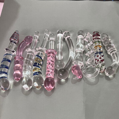 Glass Anal Dildo Butt Plug Masturbator G-Spot Massager Sex Toys for ...