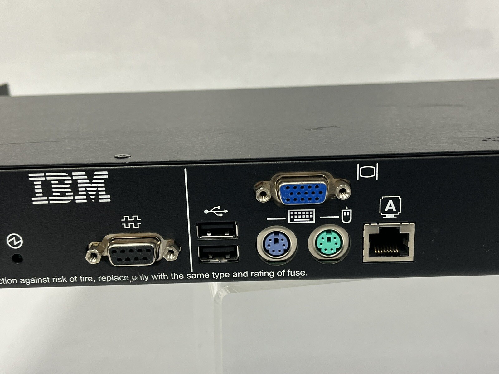 IBM 41Y9310 8 Port Console KVM Switch 1735-3LX 41Y9317 w/Rack Ears | eBay